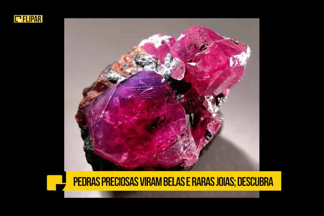 Pedras preciosas viram belas e raras joias; descubra
