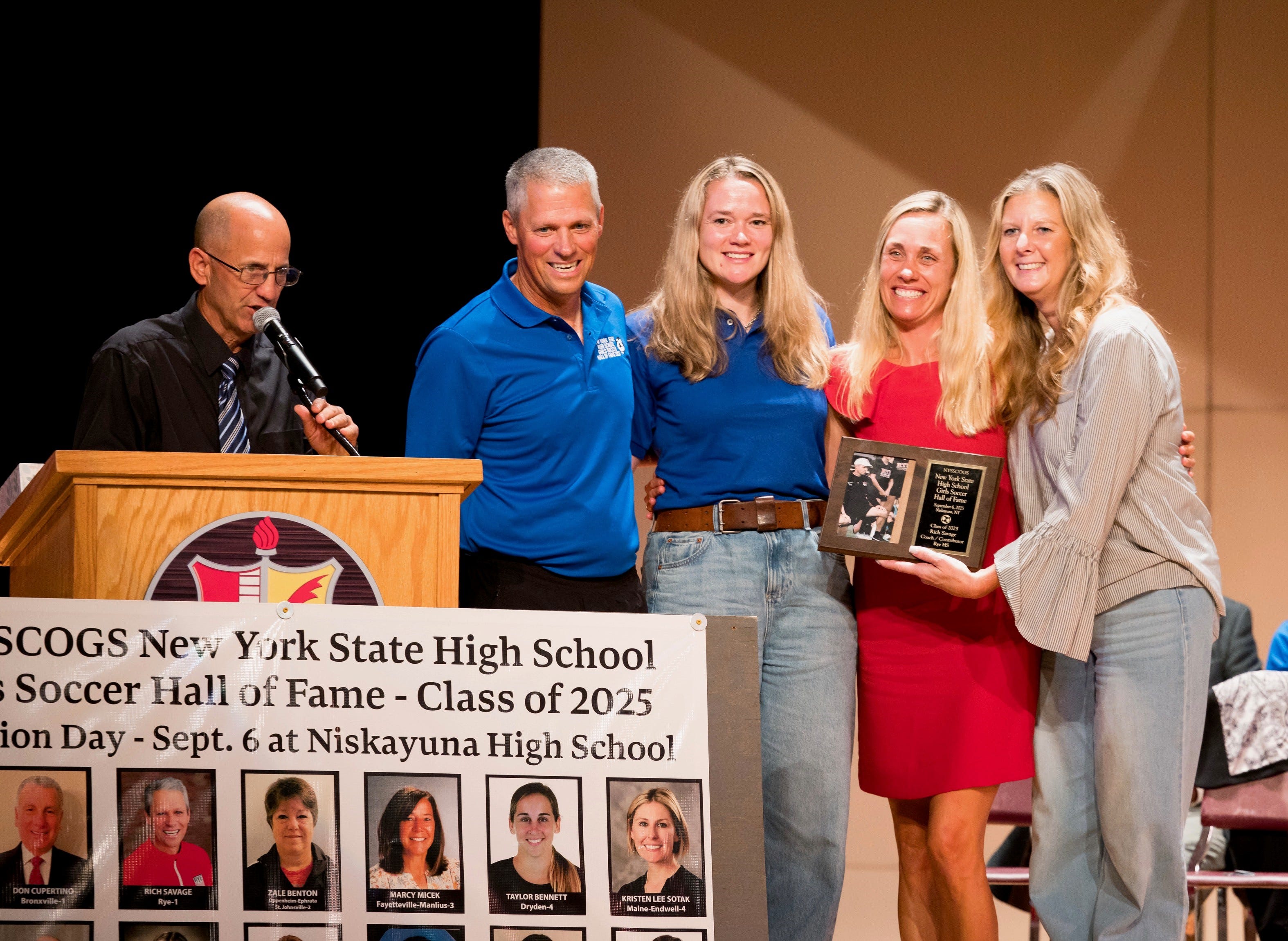 Rye's Rich Savage gets inducted into the New York High School Girls ...