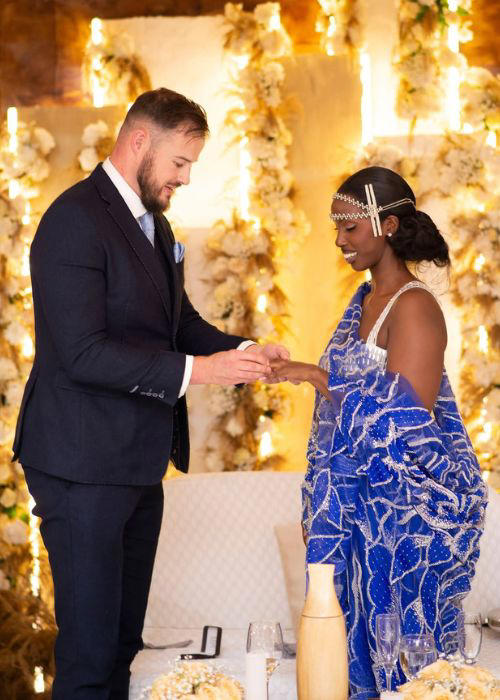 Katja Mia and Daragh Curran celebrate love at their traditional Dowry ...