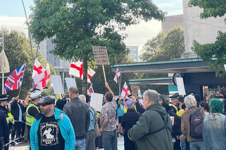 Plymouth flag protest was 'incident-free', police confirm