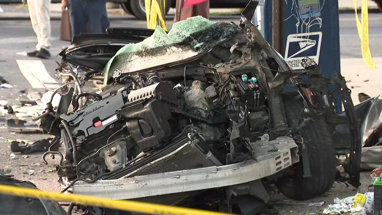 Video shows deadly Brooklyn crash that split car in two