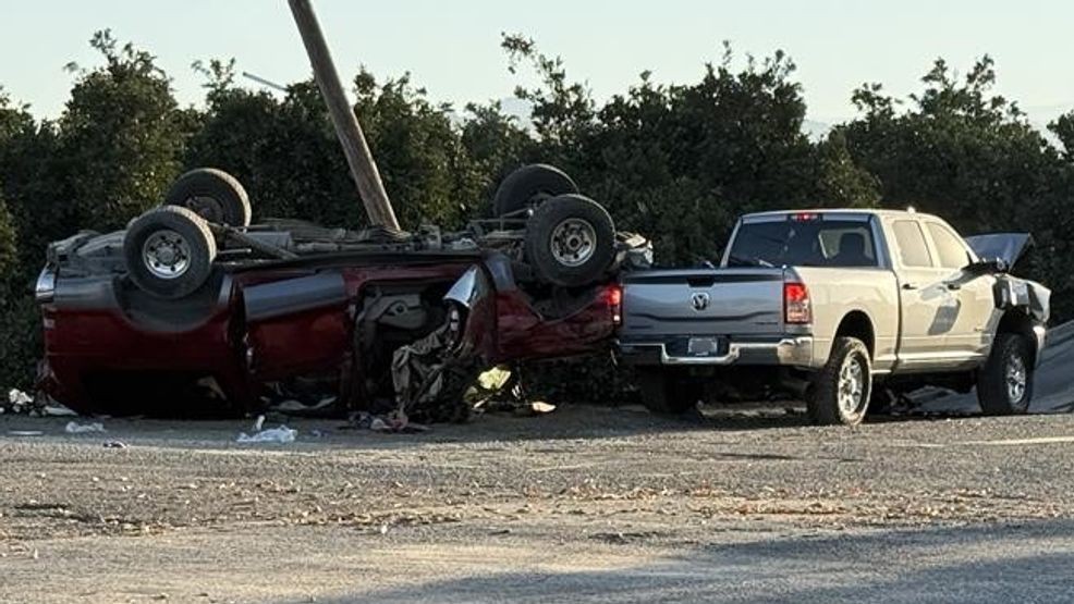 Major rollover crash after stop sign ran; 8 injured