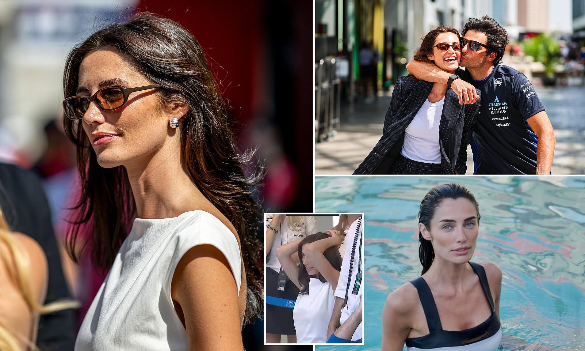 Watch dramatic moment Formula One WAG seems her partner knocked off the ...