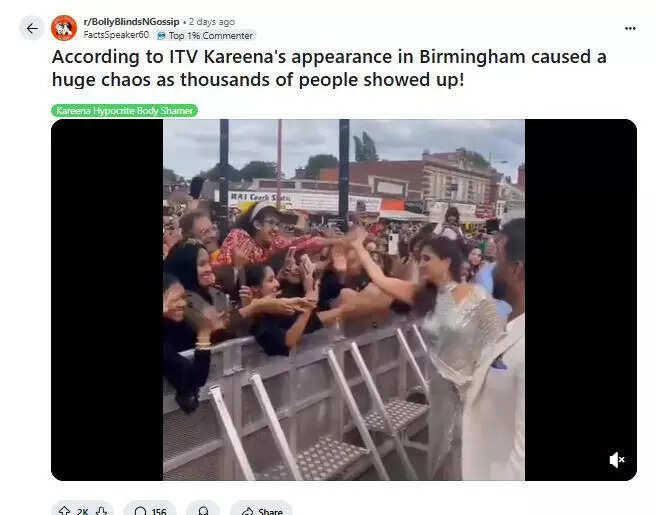 Woman collapses at Kareena Kapoor Khan's Birmingham event, crowd panics - See photos