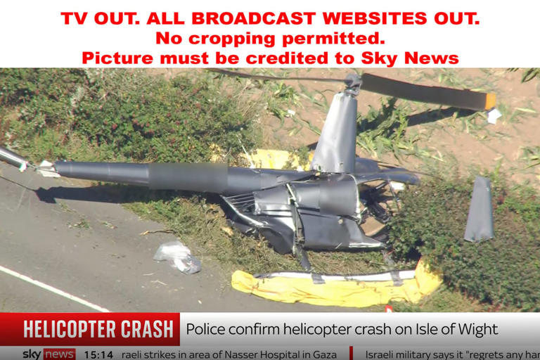 Three victims of helicopter crash died of ‘multiple injuries’, inquest told