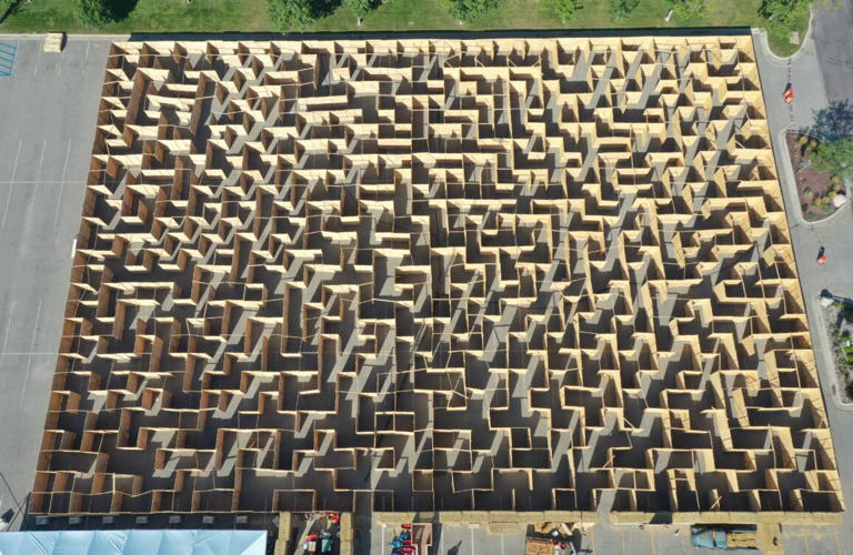 Cedar plank maze in Fargo aiming to break world record