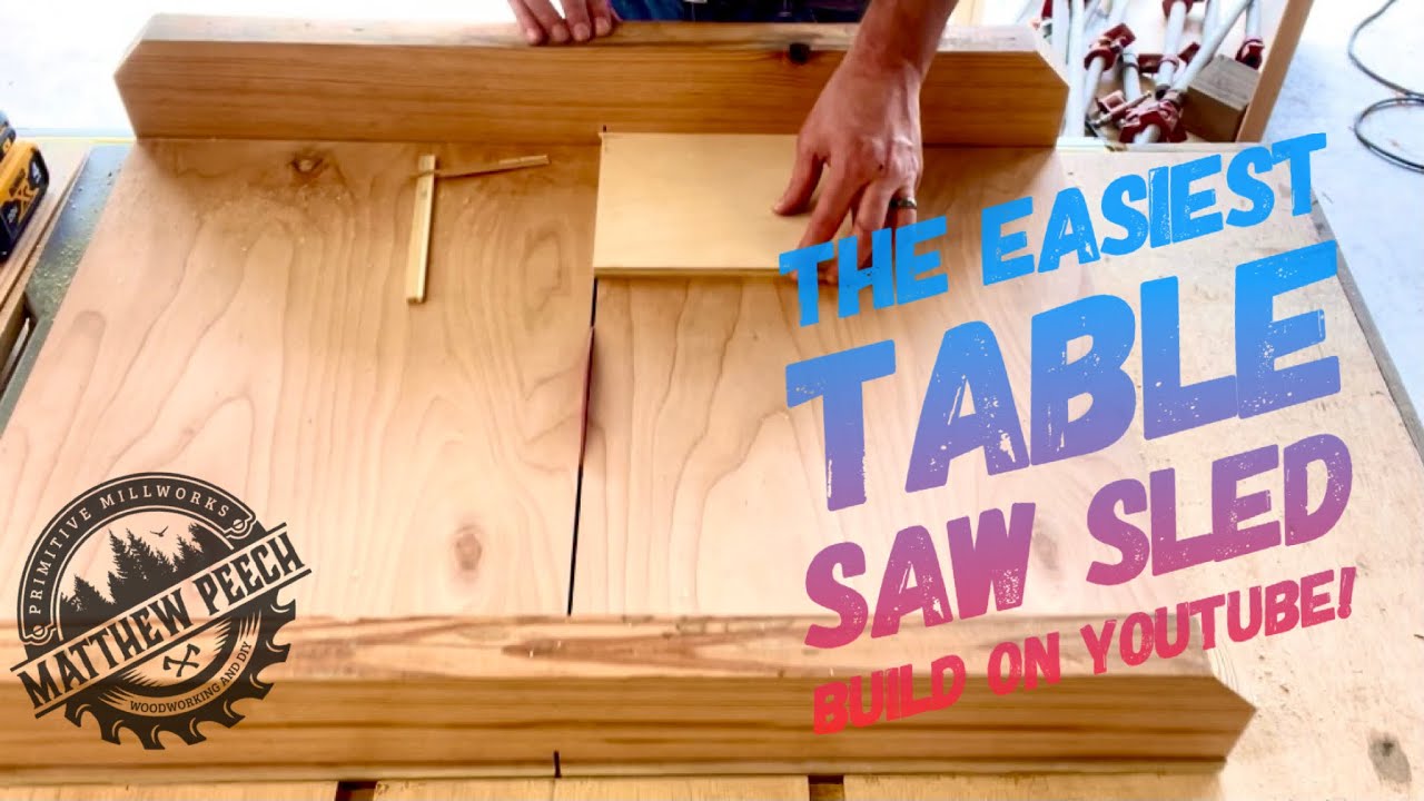 How A Man Easily Built A Table Saw Sled
