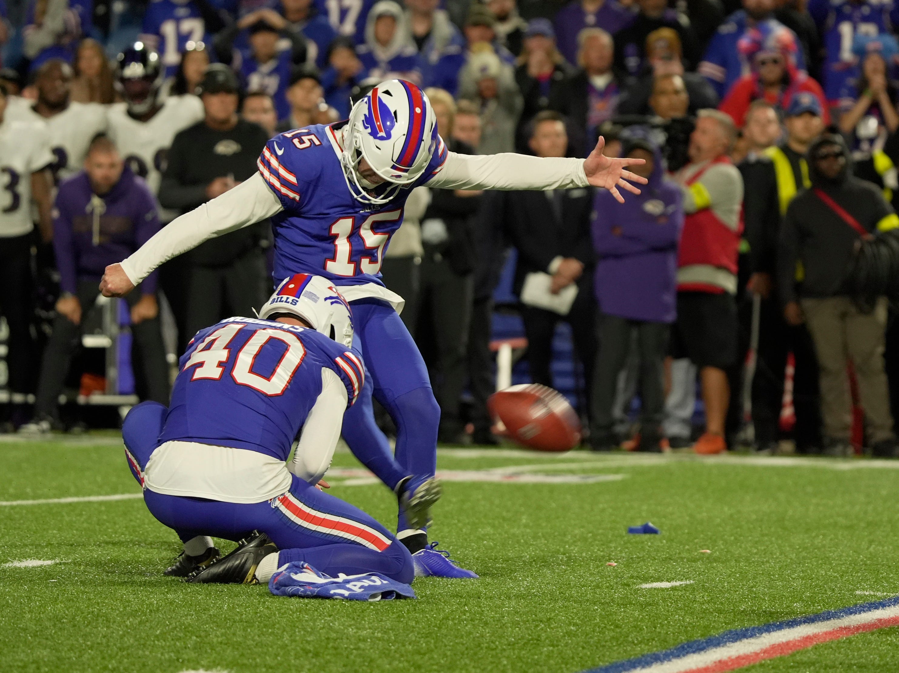 Josh Allen, Bills locker room react to Matt Prater game-winning kick vs ...