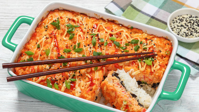 Break Out The Casserole Pan For An Easy Sushi Dish Worthy Of Dinnertime
