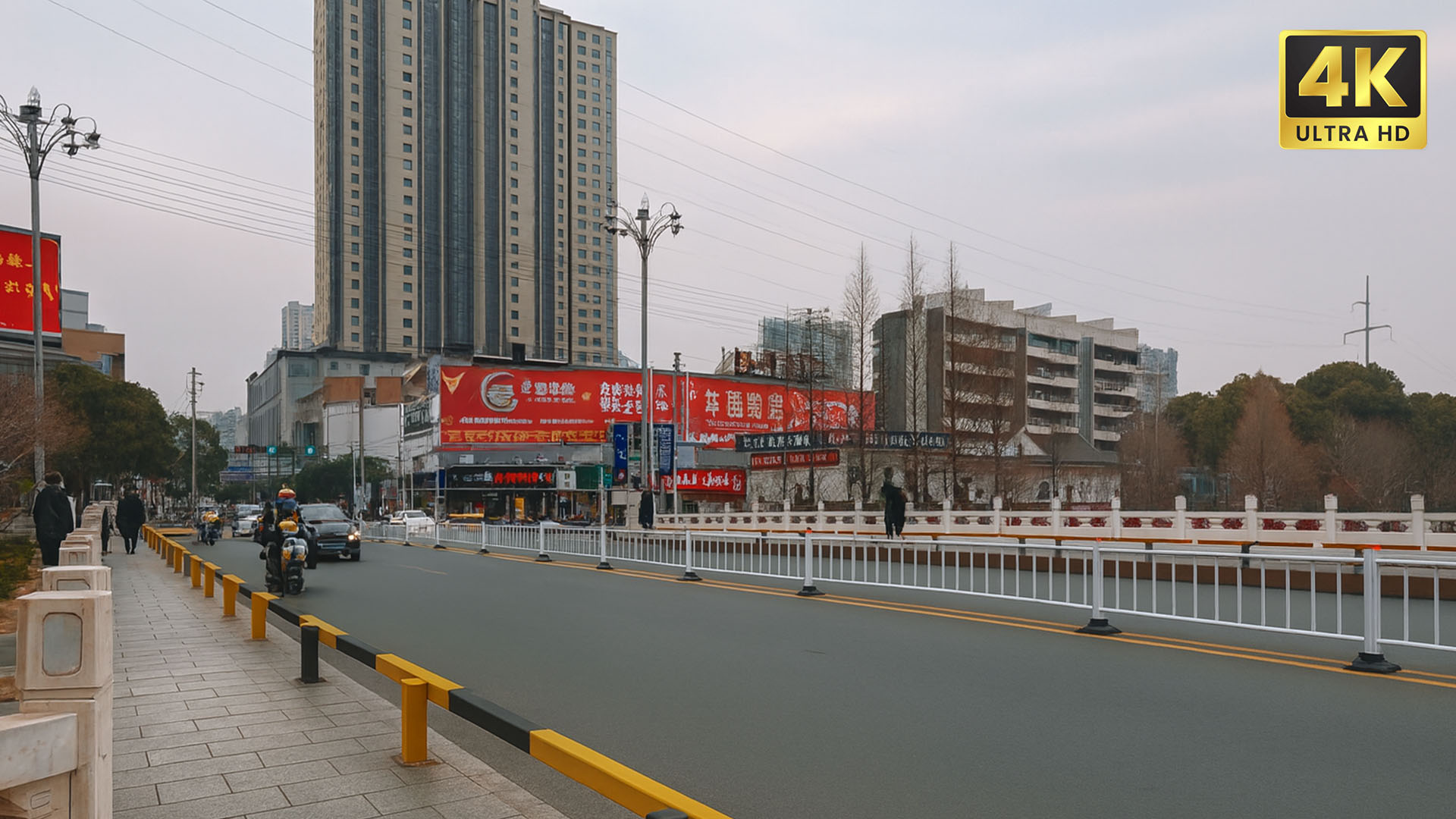 Daily Street Scenes of Xiantao City – China 4K