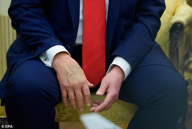 Trump US Open appearance sparks wild conspiracies as he's seen chewing ...