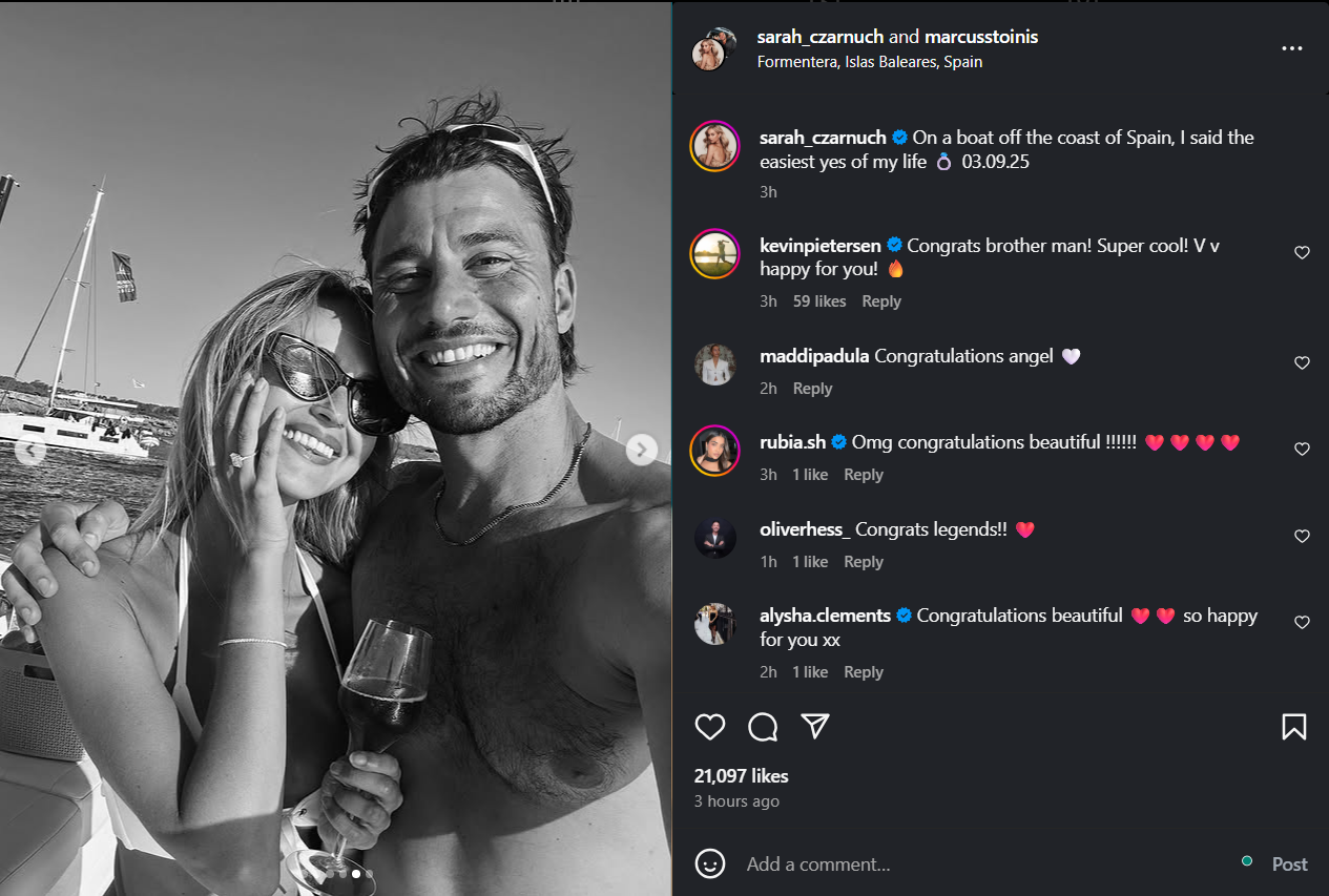 Who is Sarah Czarnuch? Meet Marcus Stoinis’ beautiful partner and style ...