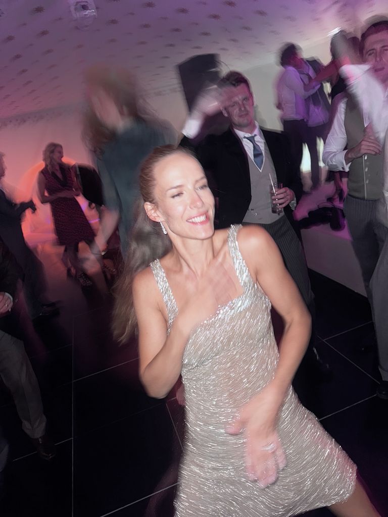 Hum Fleming slips into 'playful' bridal mini dress for wedding party ...