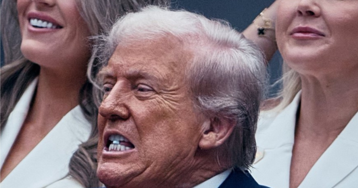 ‘What Was That?’ Trump Caught ‘Nibbling’ Blue Tablet Courtside ...