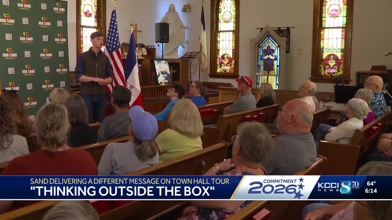 Rob Sand hits the road early: Hear the message he's delivering in red ...