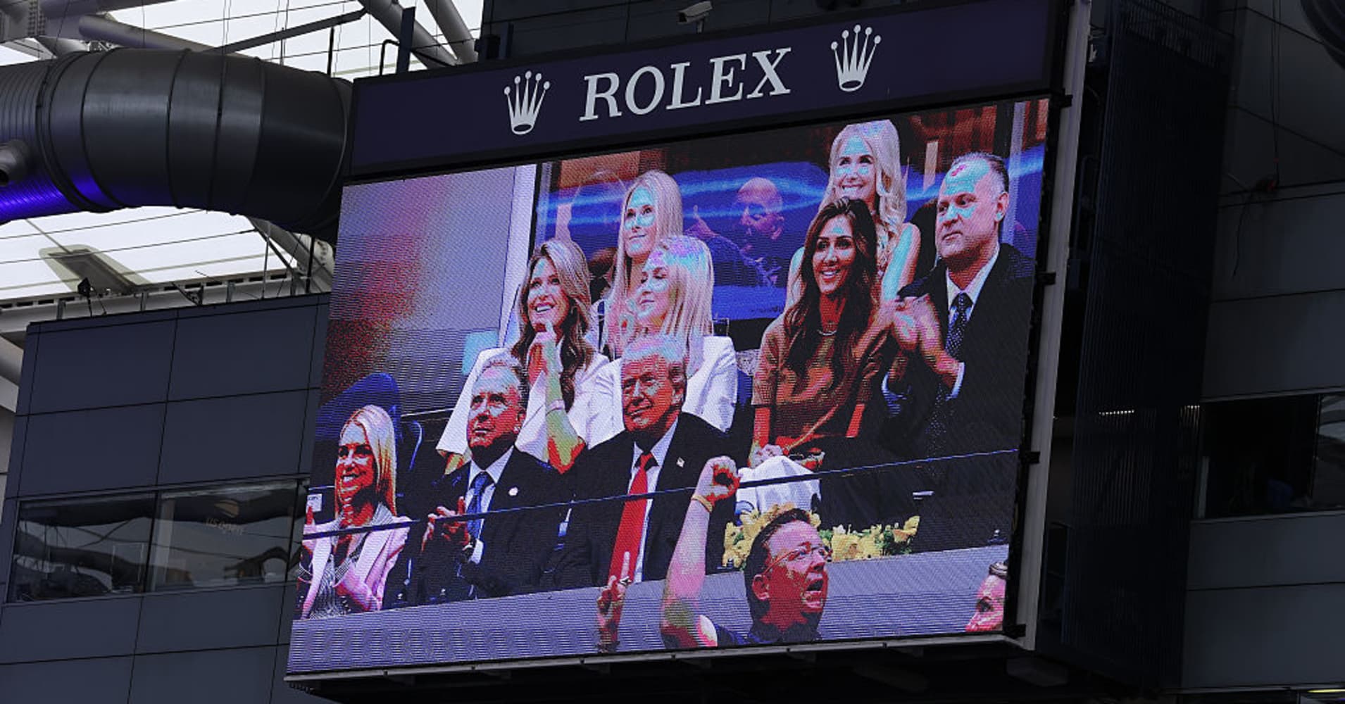 Trump appears with Rolex CEO at U.S. Open even as 39% tariff set to ...