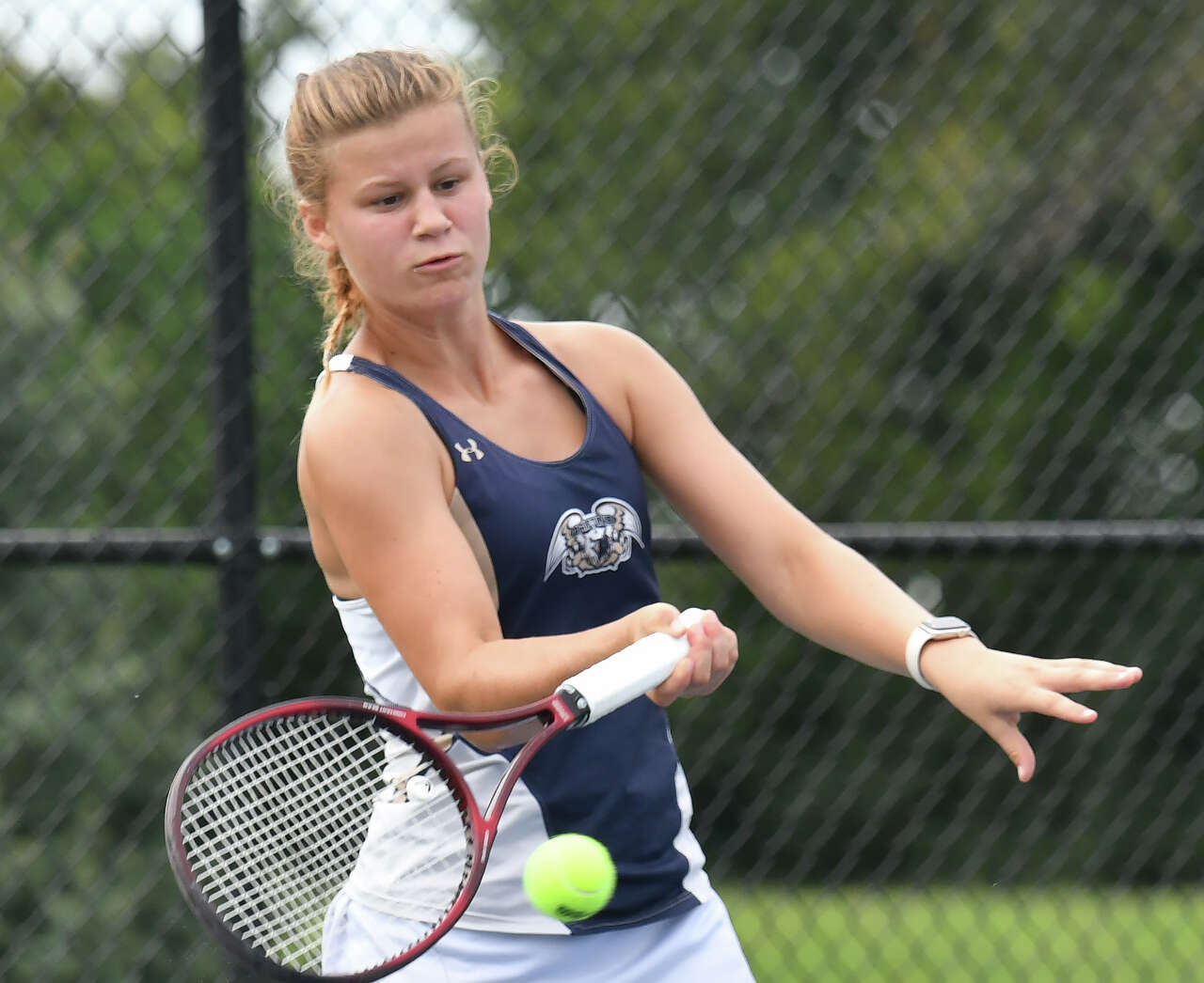 Natalie Beck reaches 100 wins in Father McGivney's victory