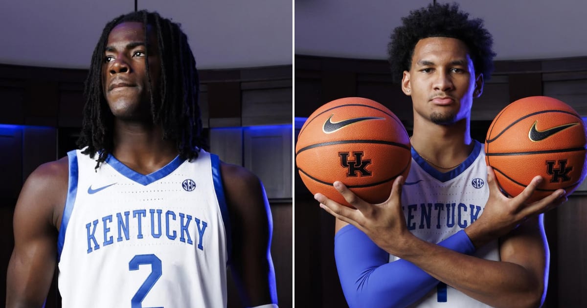 LOOK: 2026 targets Caleb Holt, Maximo Adams rock Kentucky blue and ...