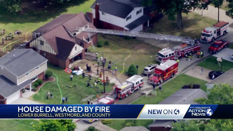 House heavily damaged after fire breaks out in Westmoreland County