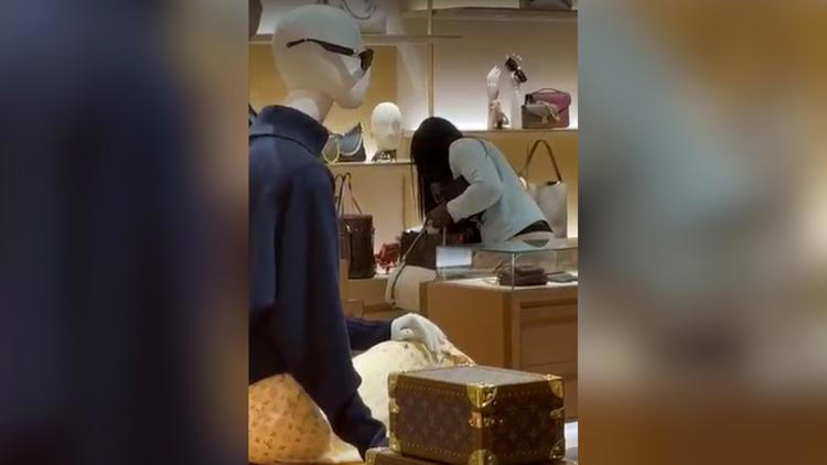 TikTok purportedly shows disguised man stealing designer bags from La ...