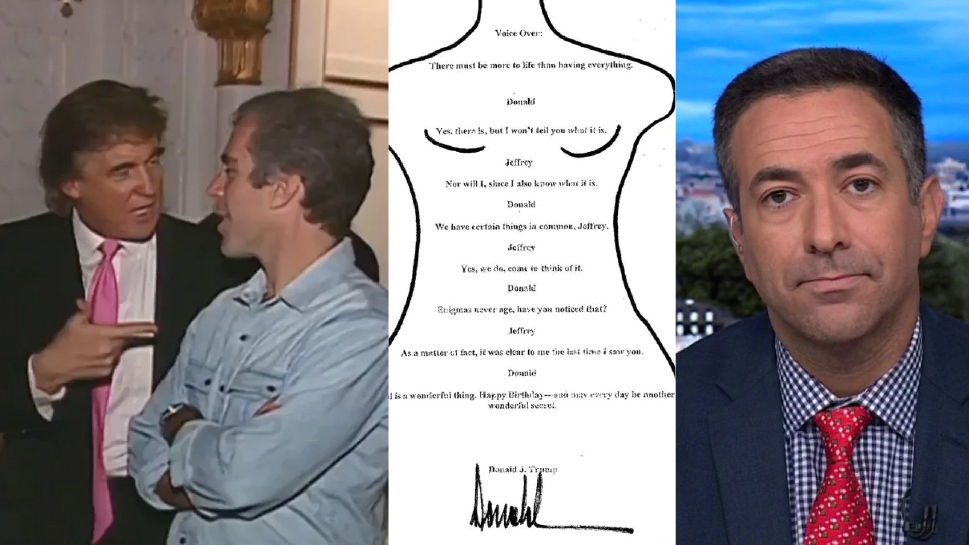 Epstein bomb goes off: Trump's alleged lewd birthday card to Epstein ...