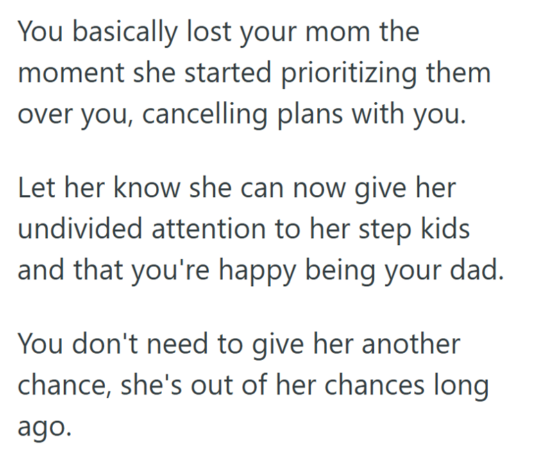 Her Mom Remarried And Kept Choosing Her Step-kids Over Her, So She ...
