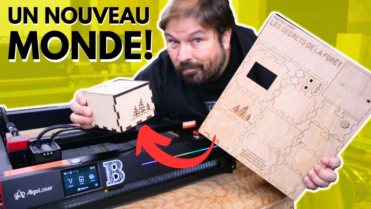 Boîte Mystère à Coller avec AlgoLaser DELTA 22W