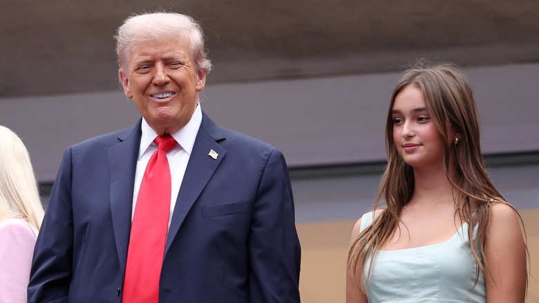 Trump's Granddaughter Arabella Looks Miserable Next To Him At US Open ...