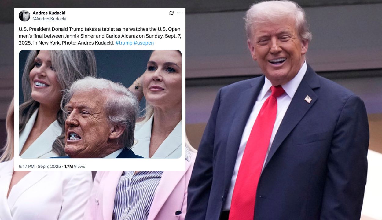 Trump Pictured Popping a Blue Tablet at the US Open — and the Internet ...