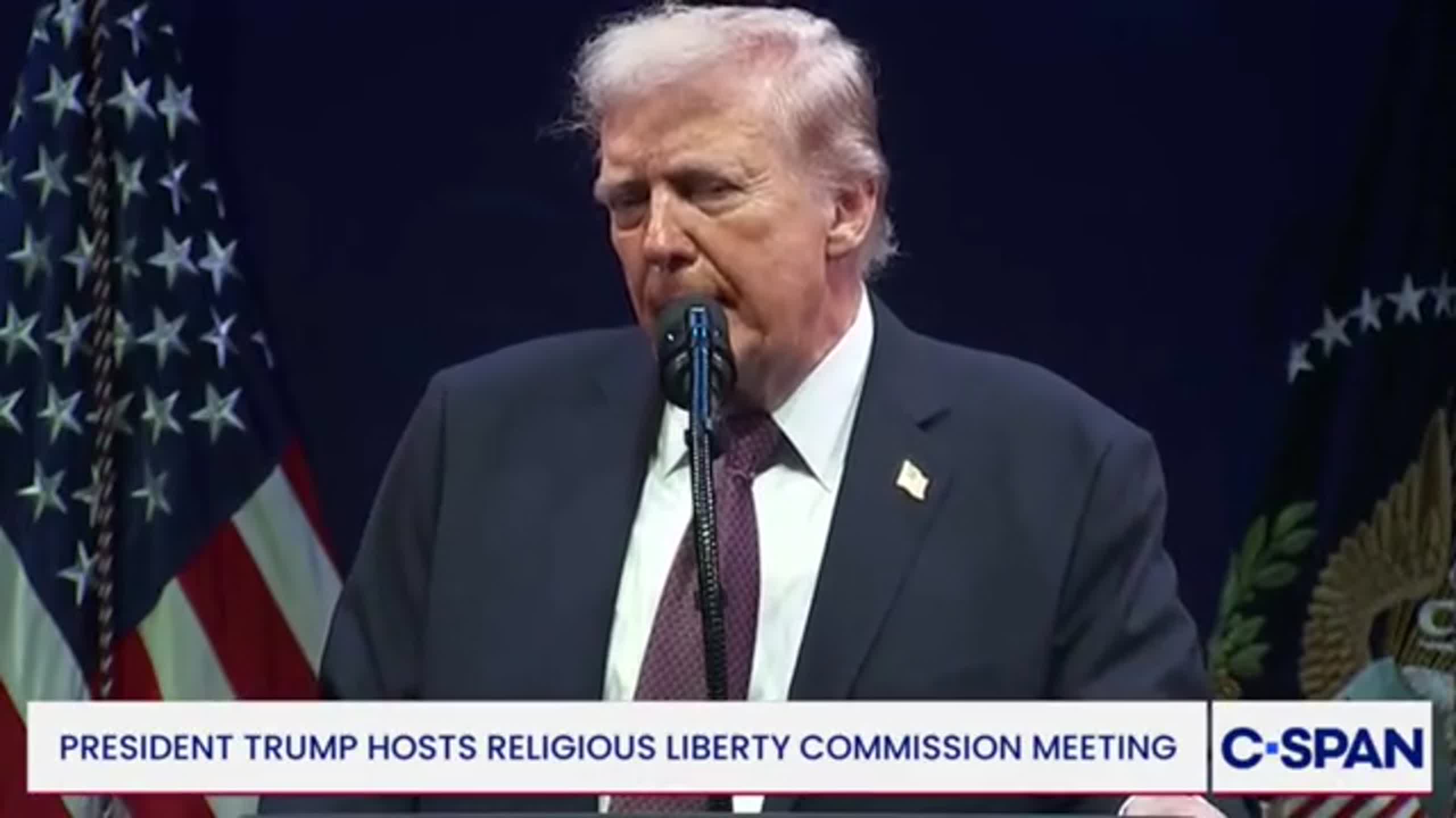 President Donald Trump talks about Charlotte light rail stabbing