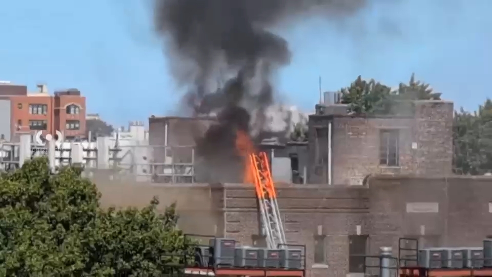 Firefighter injured, civilian arrested after fire rips through Brooklyn ...