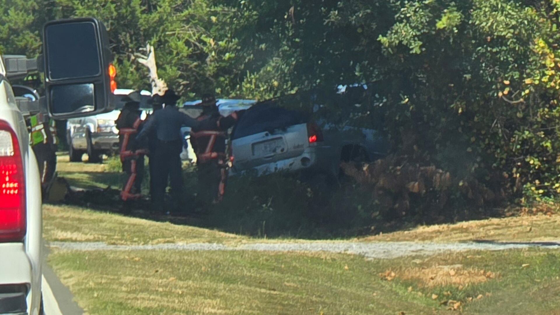 Woman killed, two children airlifted after fiery crash in Wayne County