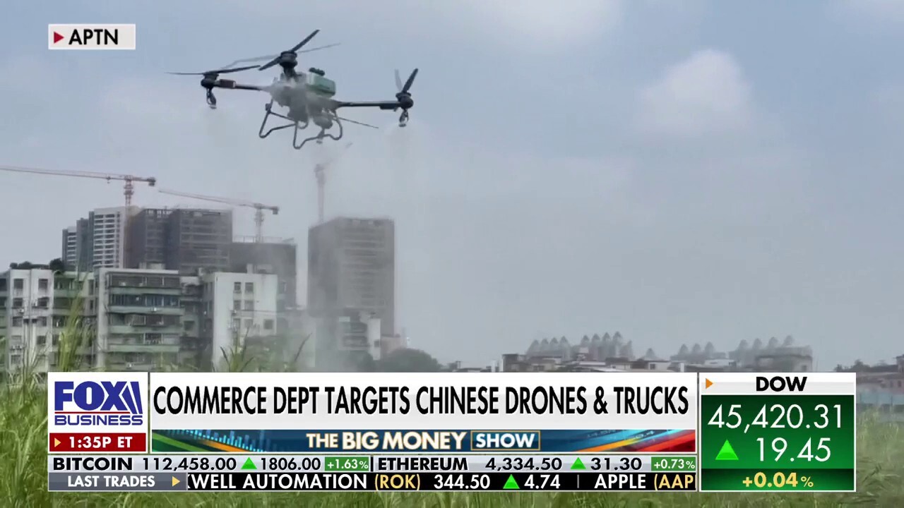 Trump's Commerce Department moves against Chinese drones, trucks over security risks