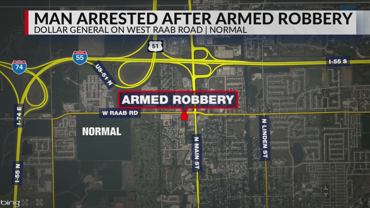 Man arrested after alleged robbery in Normal last week