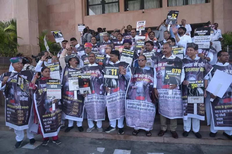 Congress legislators disrupt assembly, demand debate on law and order