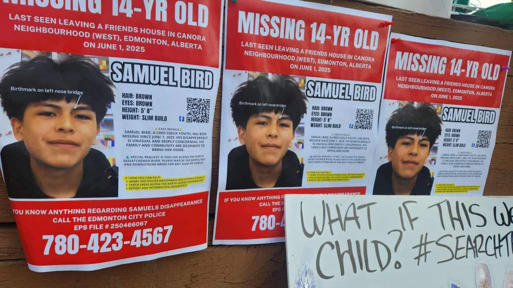 Command post set up as search for missing Edmonton teen Samuel Bird ...