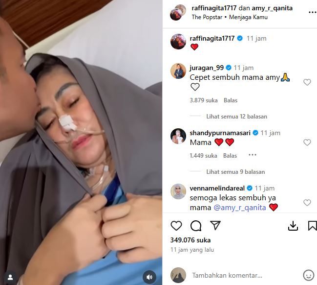 Innalillahi, Ibunda Raffi Ahmad Dirawat di Rumah Sakit, Kondisi Amy ...