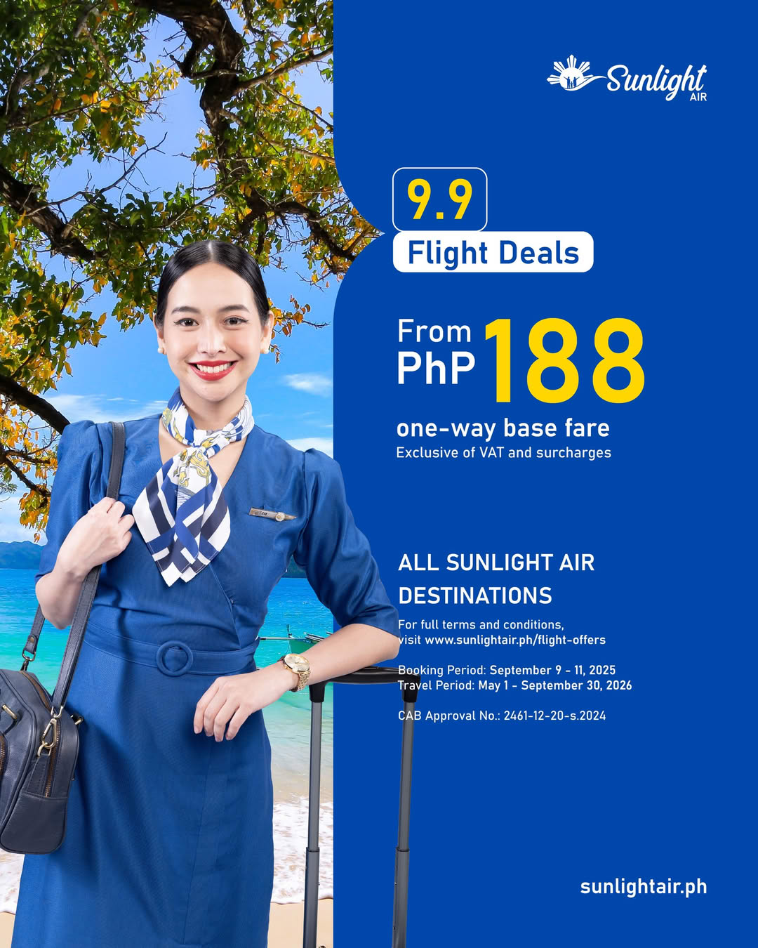 LIST: P188 flights, 50% discount on hotel stays, and other 9.9 travel ...