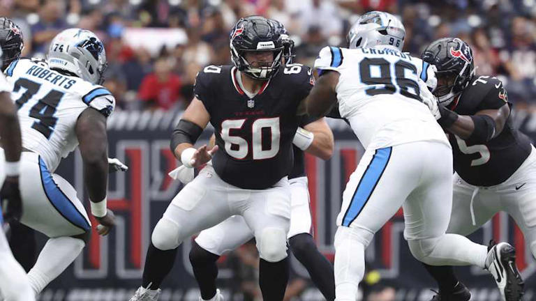 Texans Starting Offensive Lineman to Miss Multiple Weeks