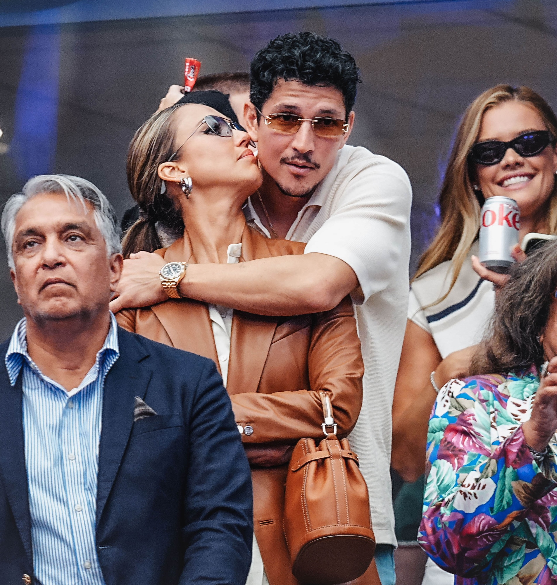 Jessica Alba and Danny Ramirez Get Handsy at US Open, Kiss in New Photos