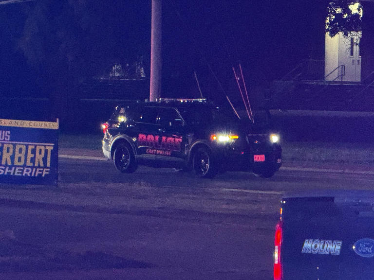 Ave. of the Cities closed after man in police car suspected of having ...