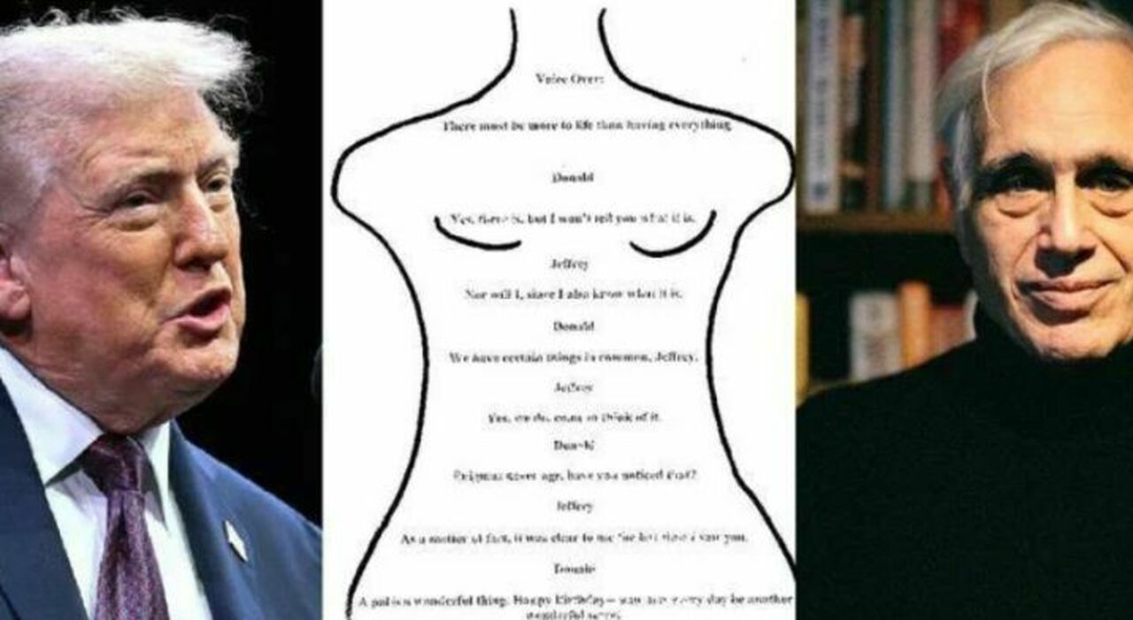 Trump, ecco la lettera a Epstein per il suo compleanno. E c'è anche una ...