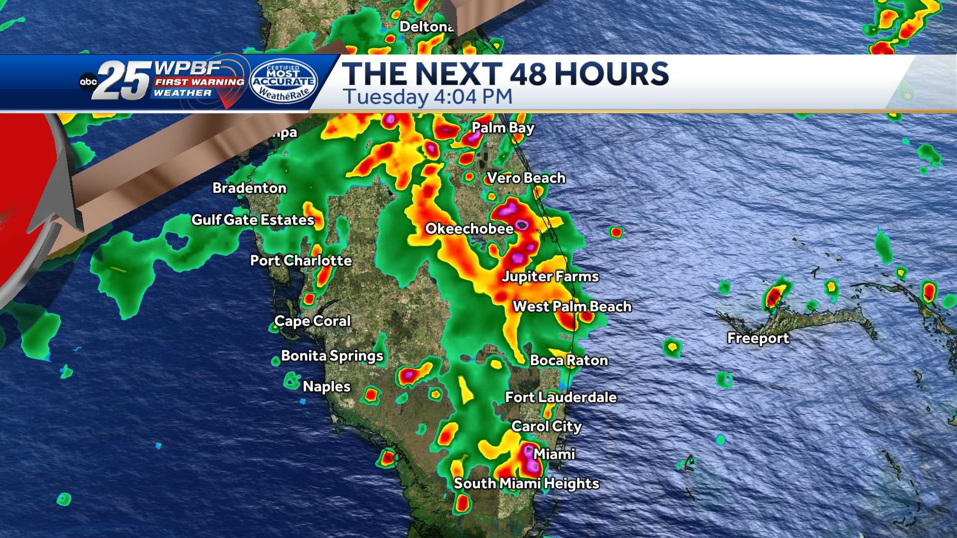 Localized flooding expected as storms bring heavy rain to South Florida
