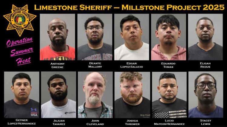 Limestone County Sheriff's Office announces 11 child exploitation arrests