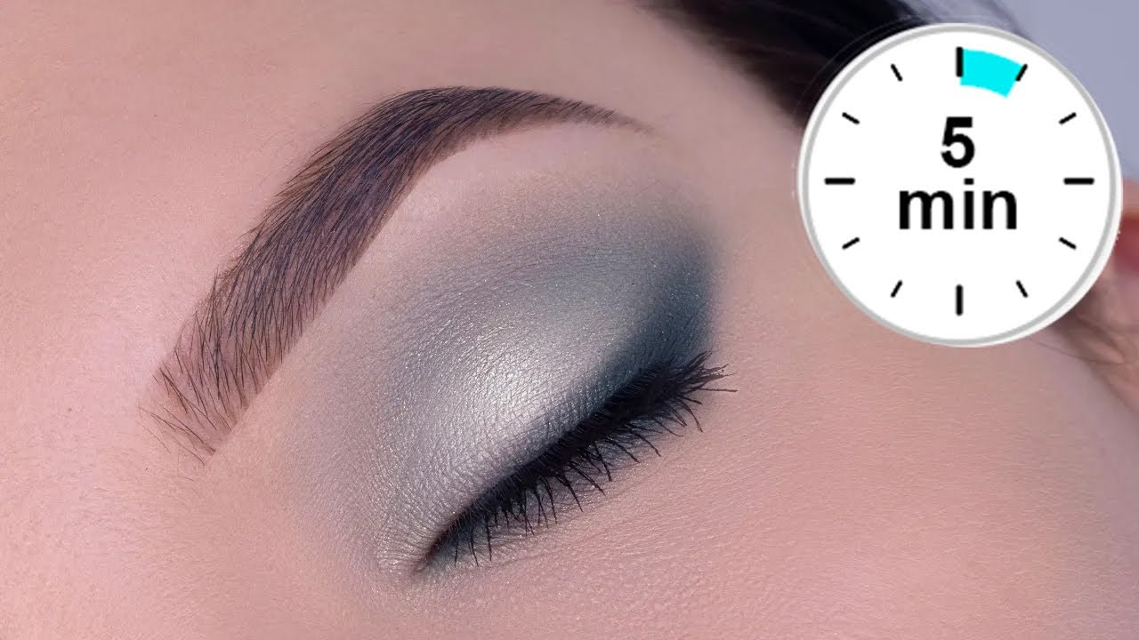 Soft green eye makeup in 5 minutes – budget-friendly tutorial