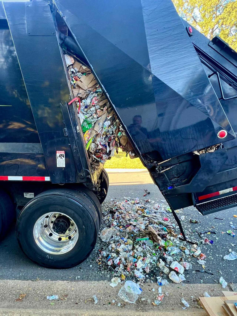 Trash Truck ‘Explosion’ Blasts Garbage Across Maryland Street, Worker ...
