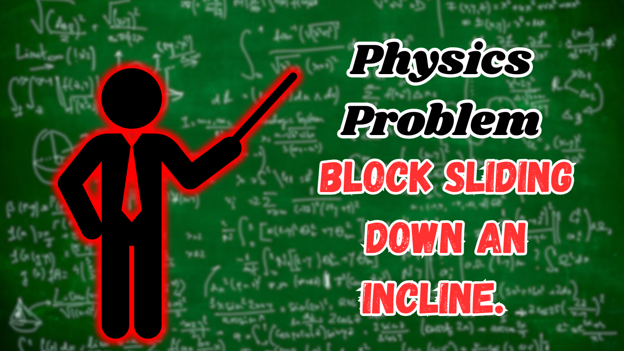 Physics Problem; Block Sliding down an Incline. What Angle Minimizes ...
