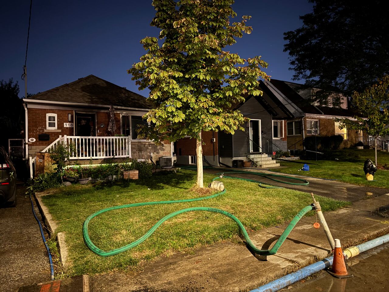 2 firefighters injured, 6 residents displaced after east-end house fire