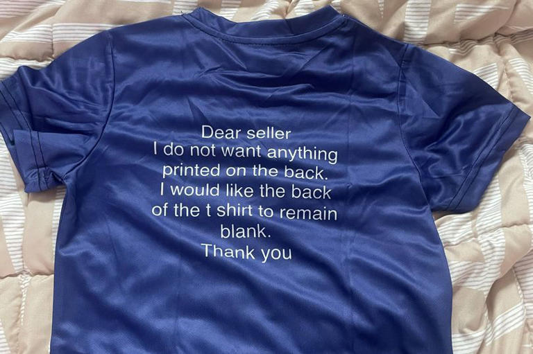 Mum's awkward Temu T-shirt blunder leaves her in stitches