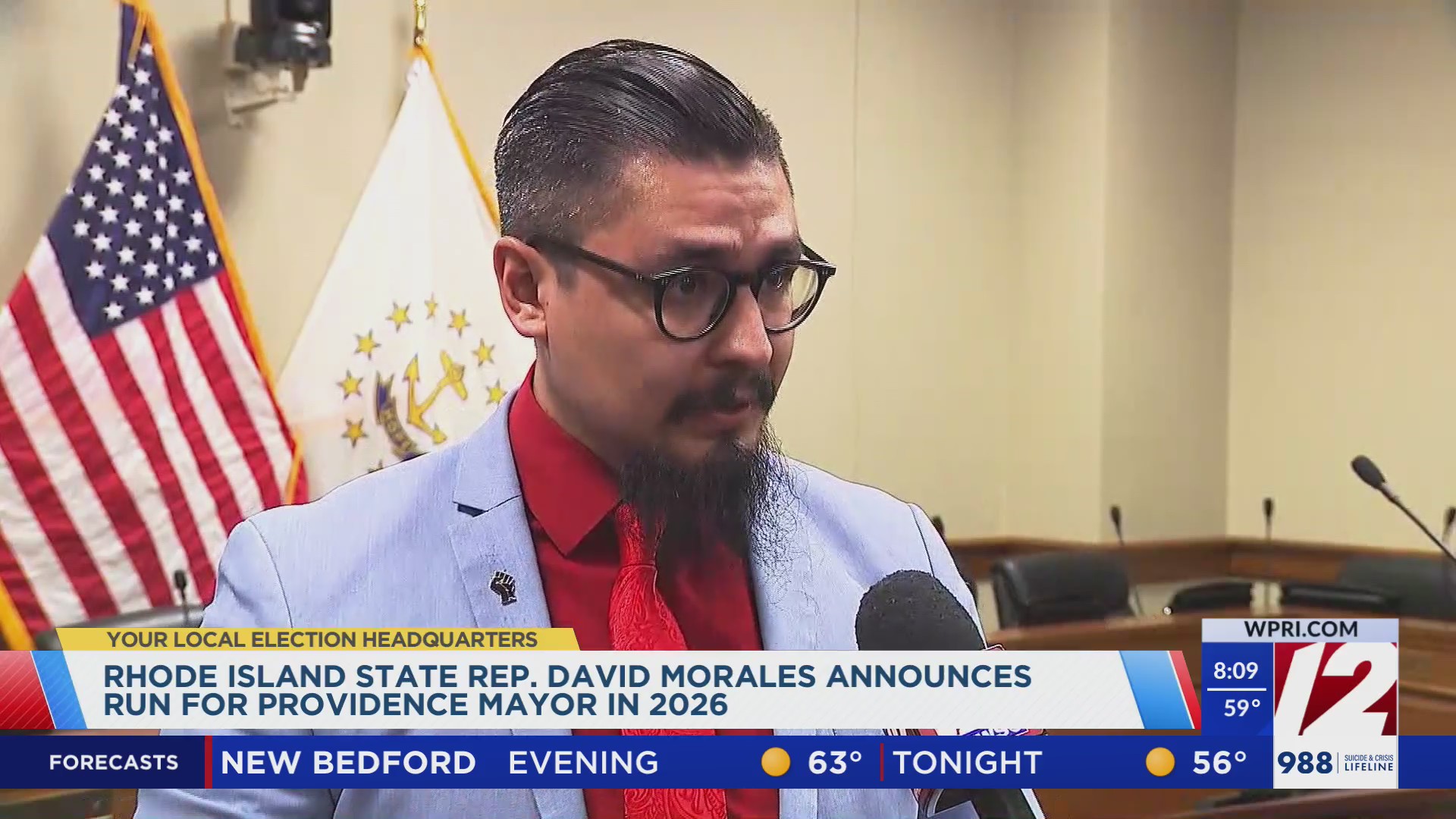 State Rep. David Morales announces run for Providence mayor in 2026